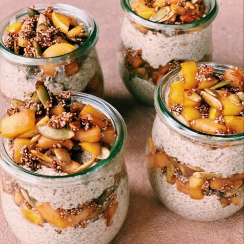 Apple Pie Chia + Hemp Seed Pudding Parfaits - Melissa's Healthy Kitchen