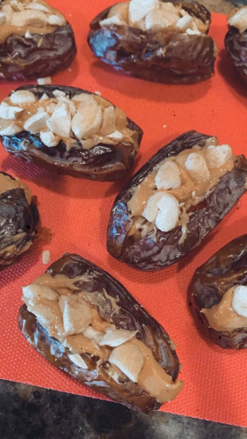 Snicker Stuffed Dates - Melissa's Healthy Kitchen
