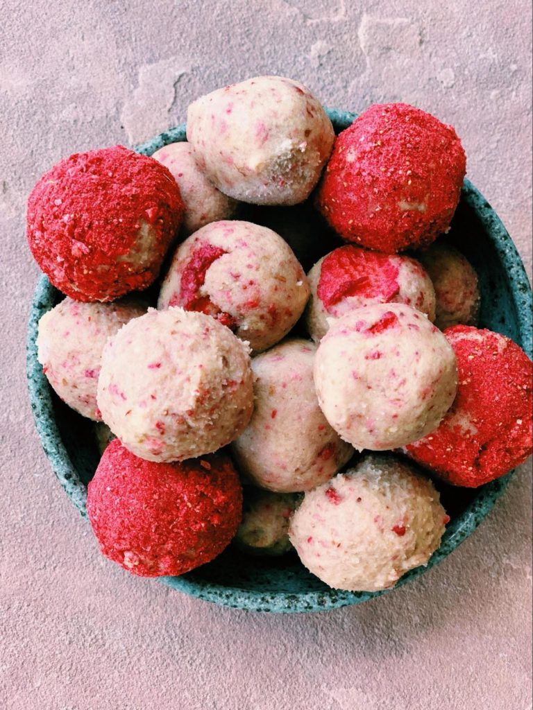 Strawberry Shortcake Bliss Balls - Melissa's Healthy Kitchen
