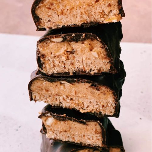 No Bake Fun Size Snickers - Melissa's Healthy Kitchen