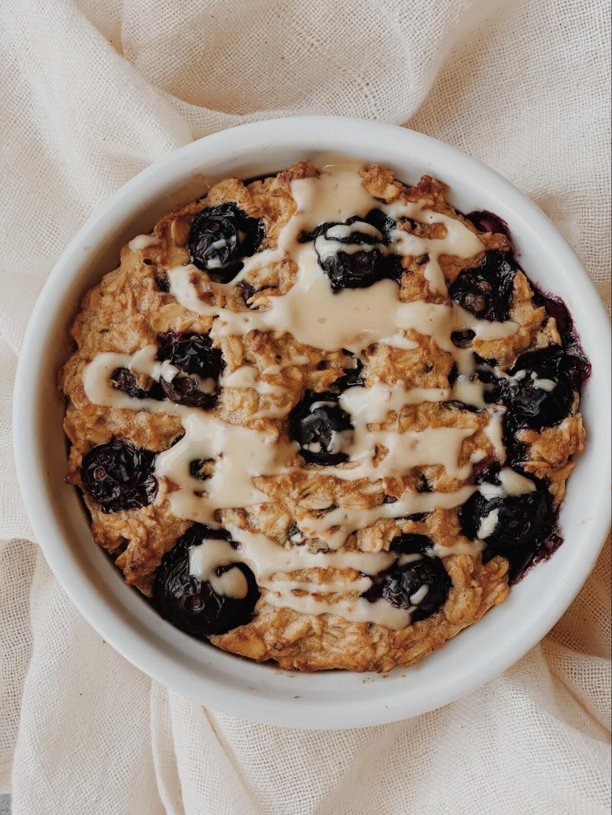 No Sugar Added Air Fried Lemon + Blueberry Baked Oats - Melissa's ...