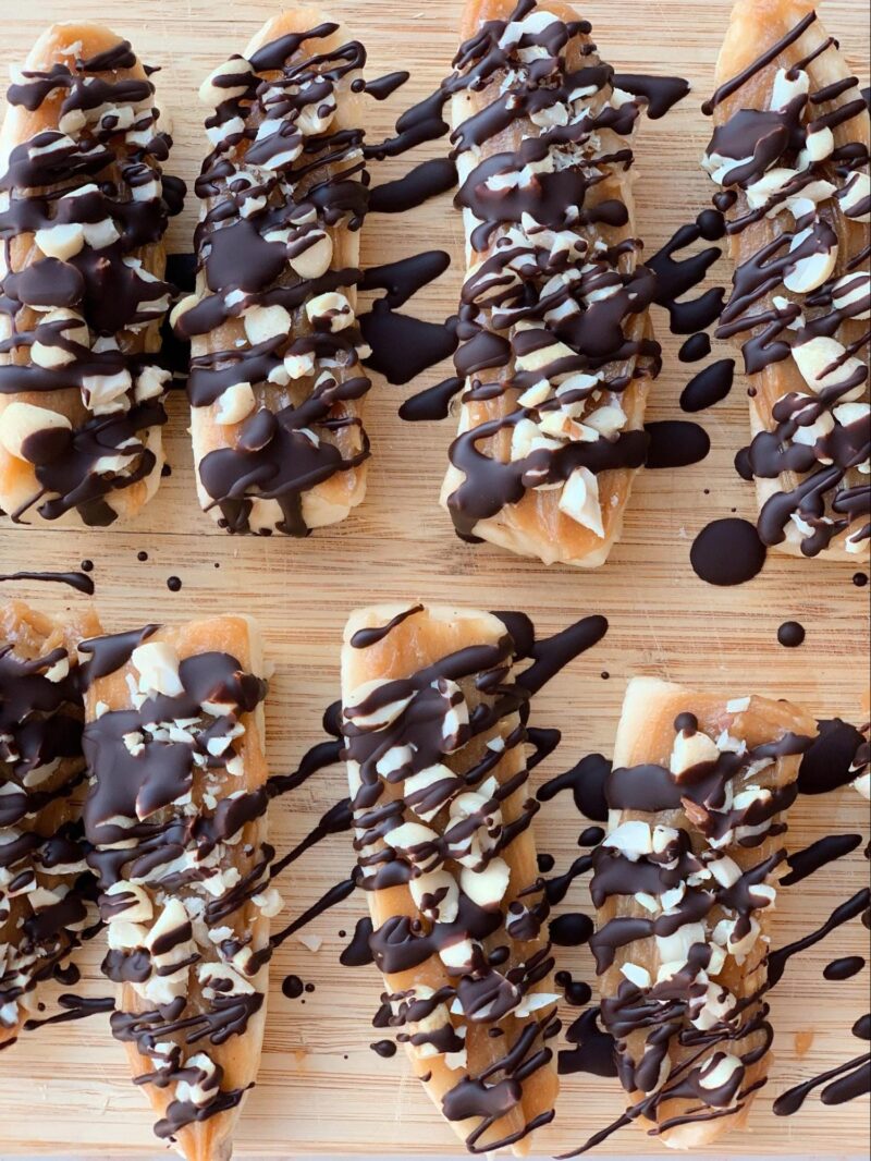Frozen Banana Snickers - Melissa's Healthy Kitchen